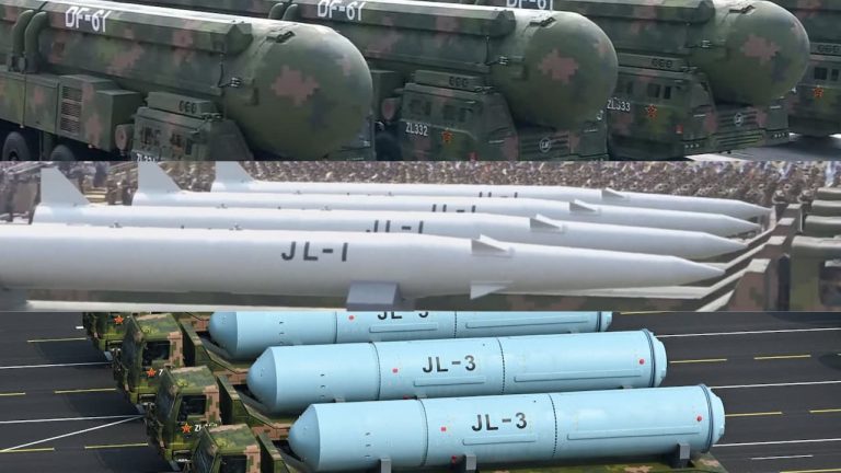 軍事パレードで初披露された中国の3つの新型核兵器DF-61、JL-1、JL-3